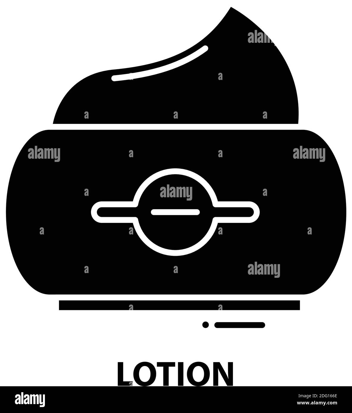 lotion sign icon, black vector sign with editable strokes, concept ...