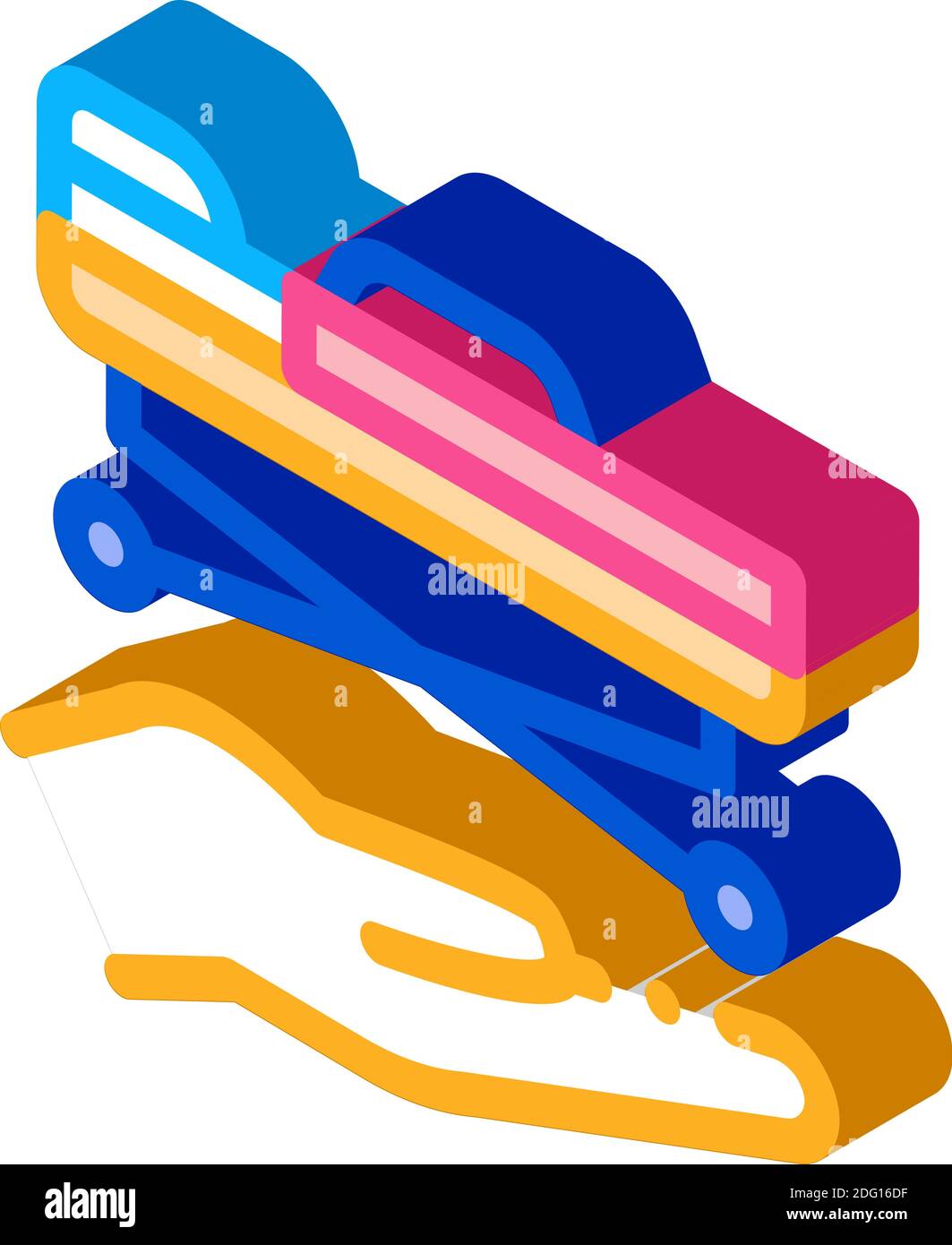 stretcher on hand isometric icon vector illustration Stock Vector Image ...