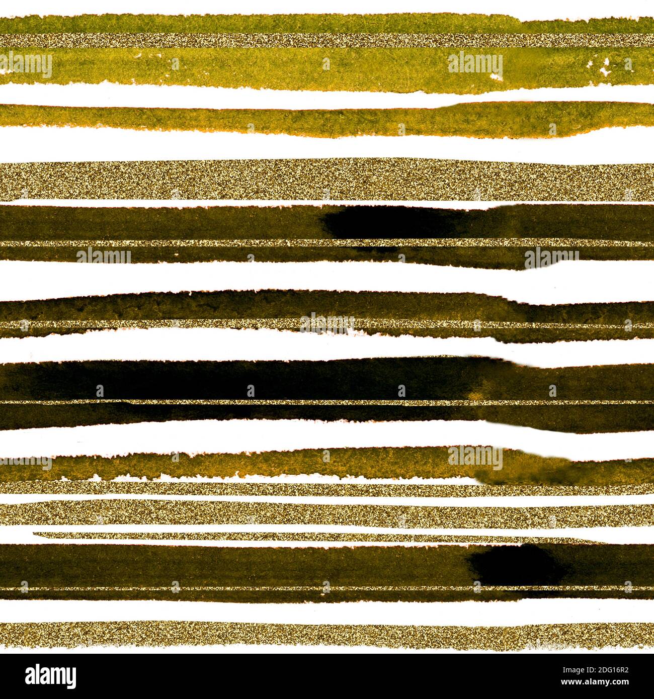 Pattern watercolor stripes brown color with golden textured Stock Photo ...