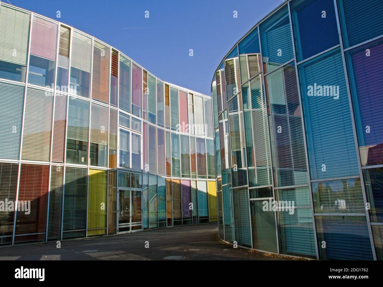 Colourful modern architecture Stock Photo - Alamy