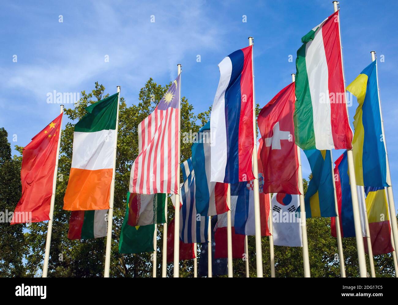 Different flags of various countries Stock Photo - Alamy