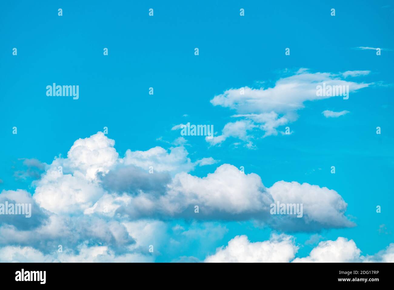 blue sky background with tiny clouds. panorama Stock Photo - Alamy
