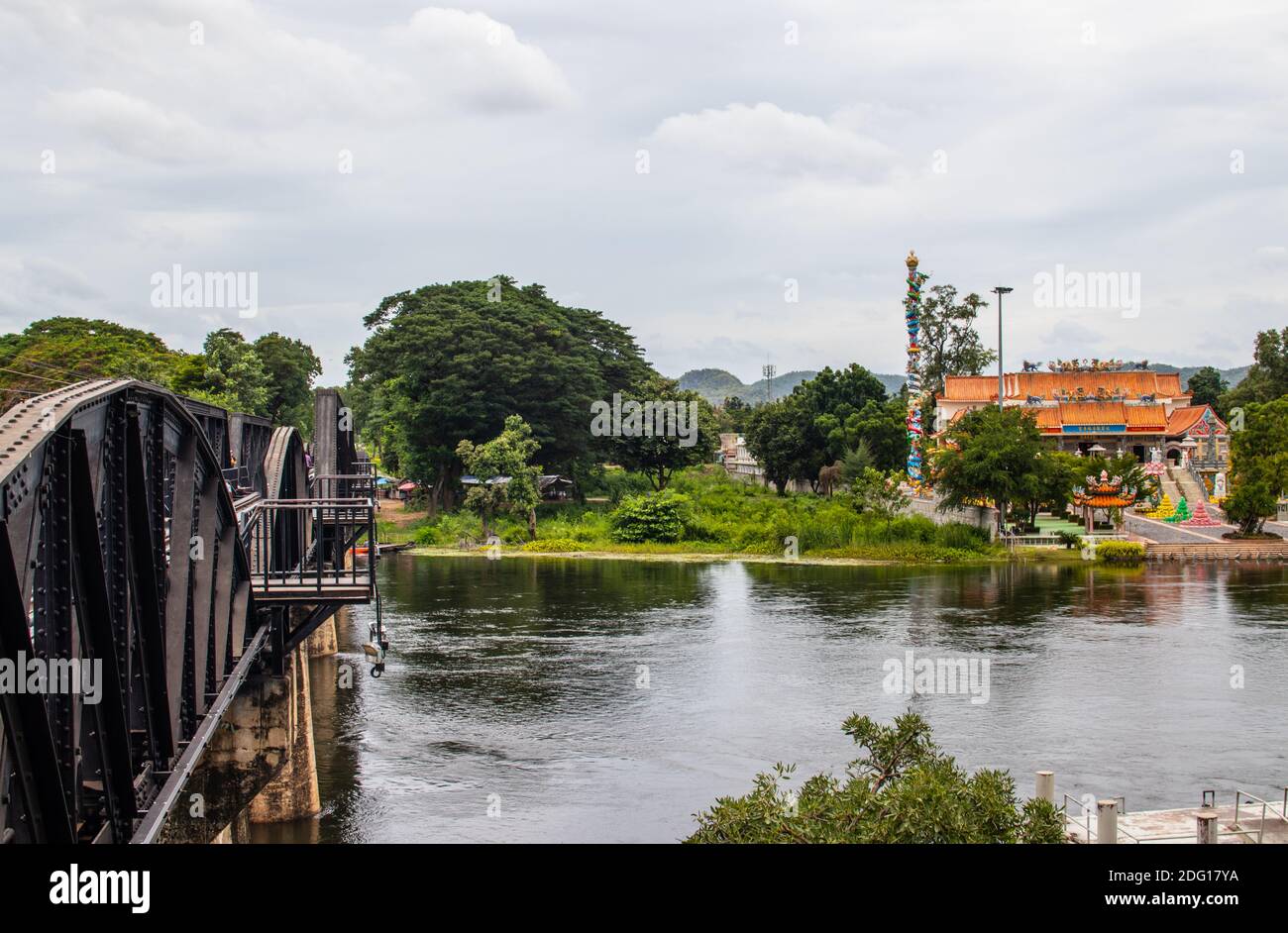 Kwai River Bridge in Kanchanaburi Thailand Asia Stock Photo - Alamy