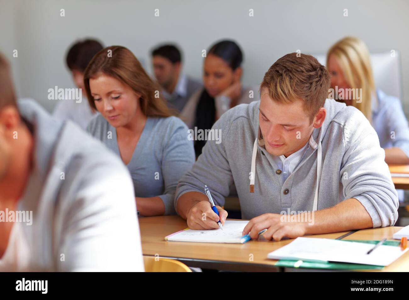 Students learn in the seminar Stock Photo - Alamy