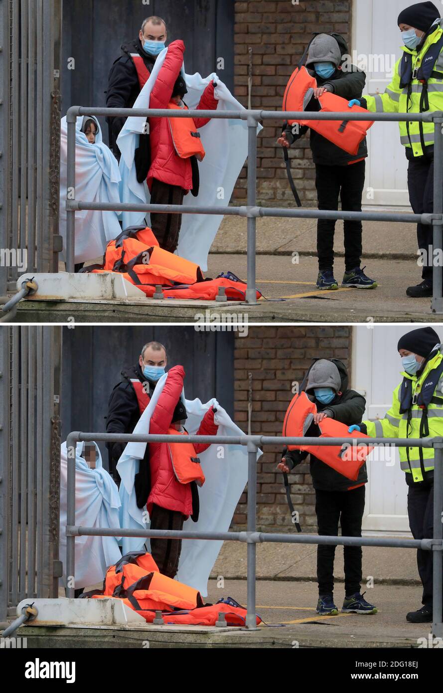 Note to eds: The picture at the bottom has been pixelated as the PA ...