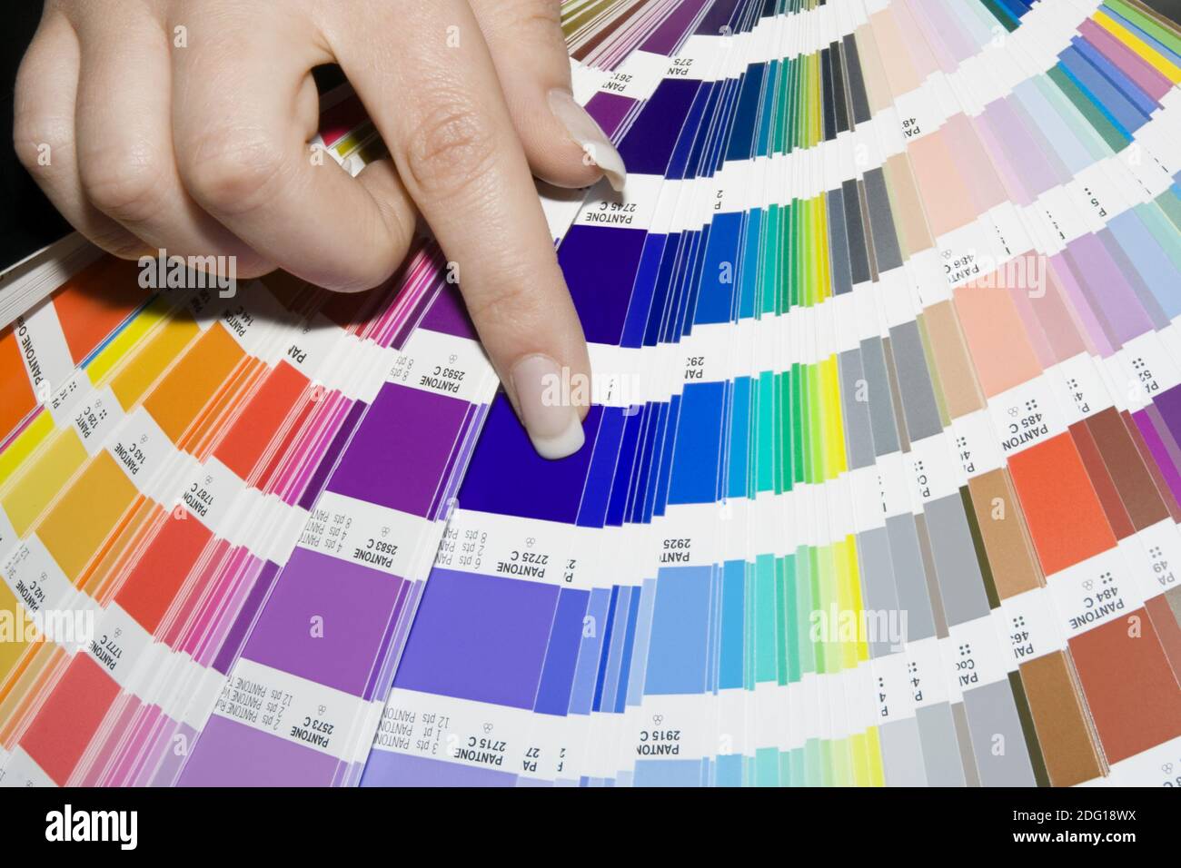 Paint color chart fan hi-res stock photography and images - Alamy
