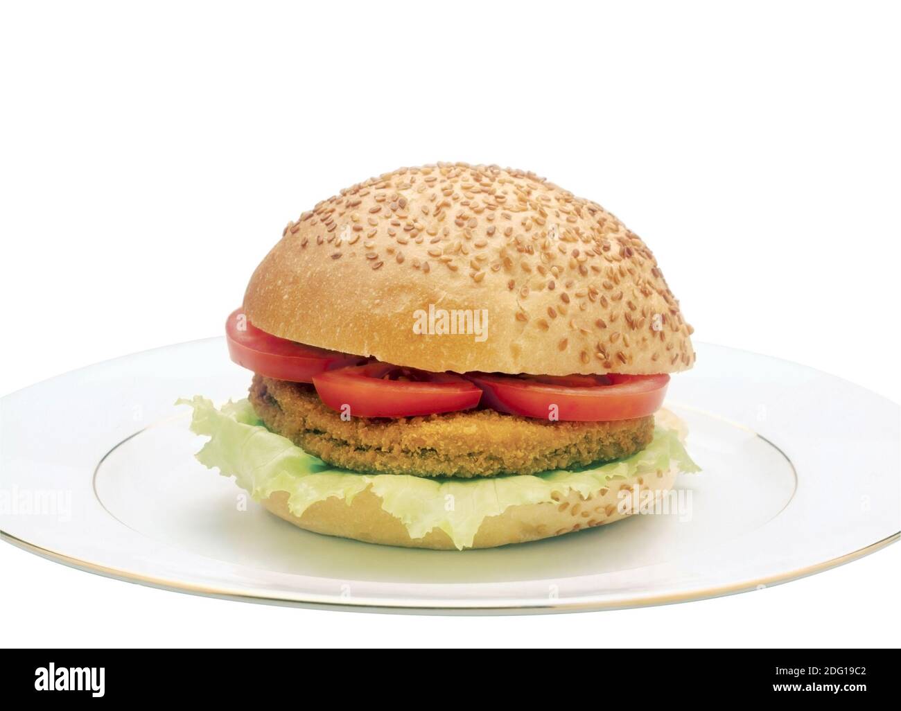 American burger Cut Out Stock Images & Pictures - Alamy