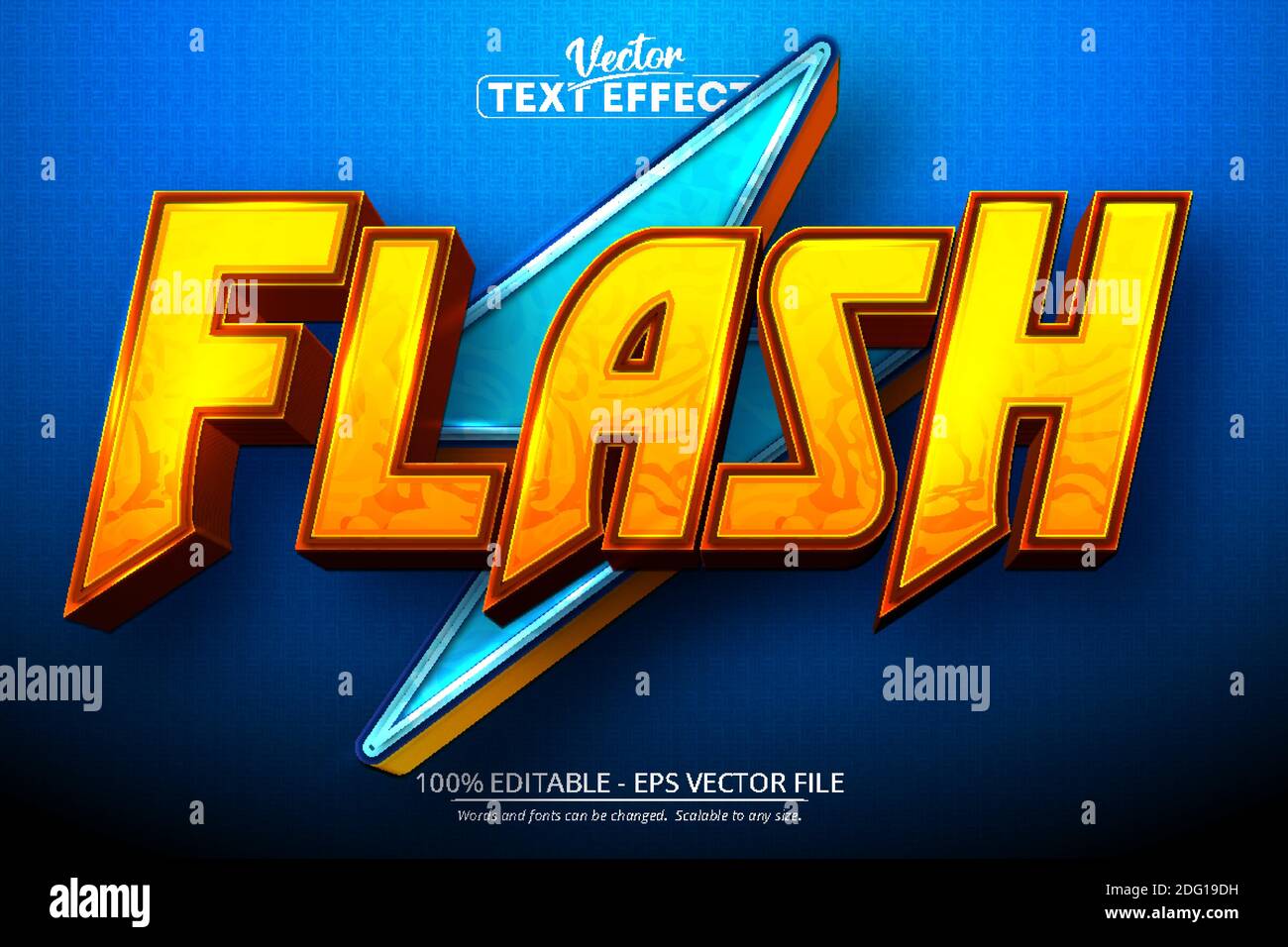 The flash logo comic hi-res stock photography and images - Alamy