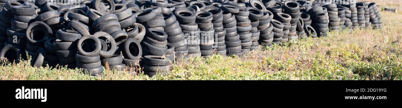 Industrial landfill for the processing of waste tires and rubber tyres ...