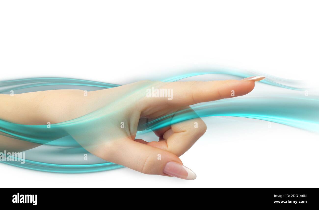 Lines wrapping hand Stock Photo - Alamy