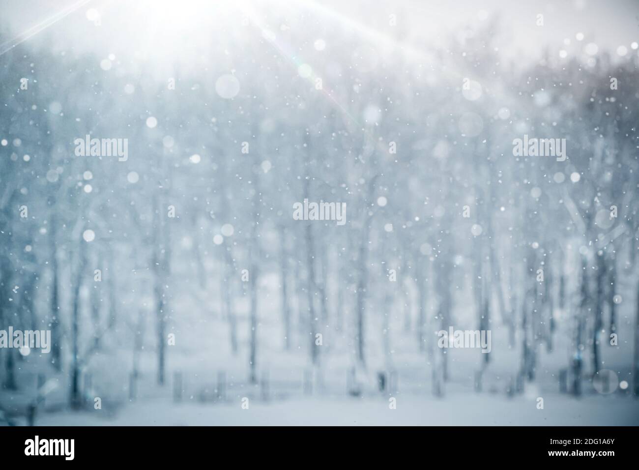 Light blue winter background falling hi-res stock photography and ...