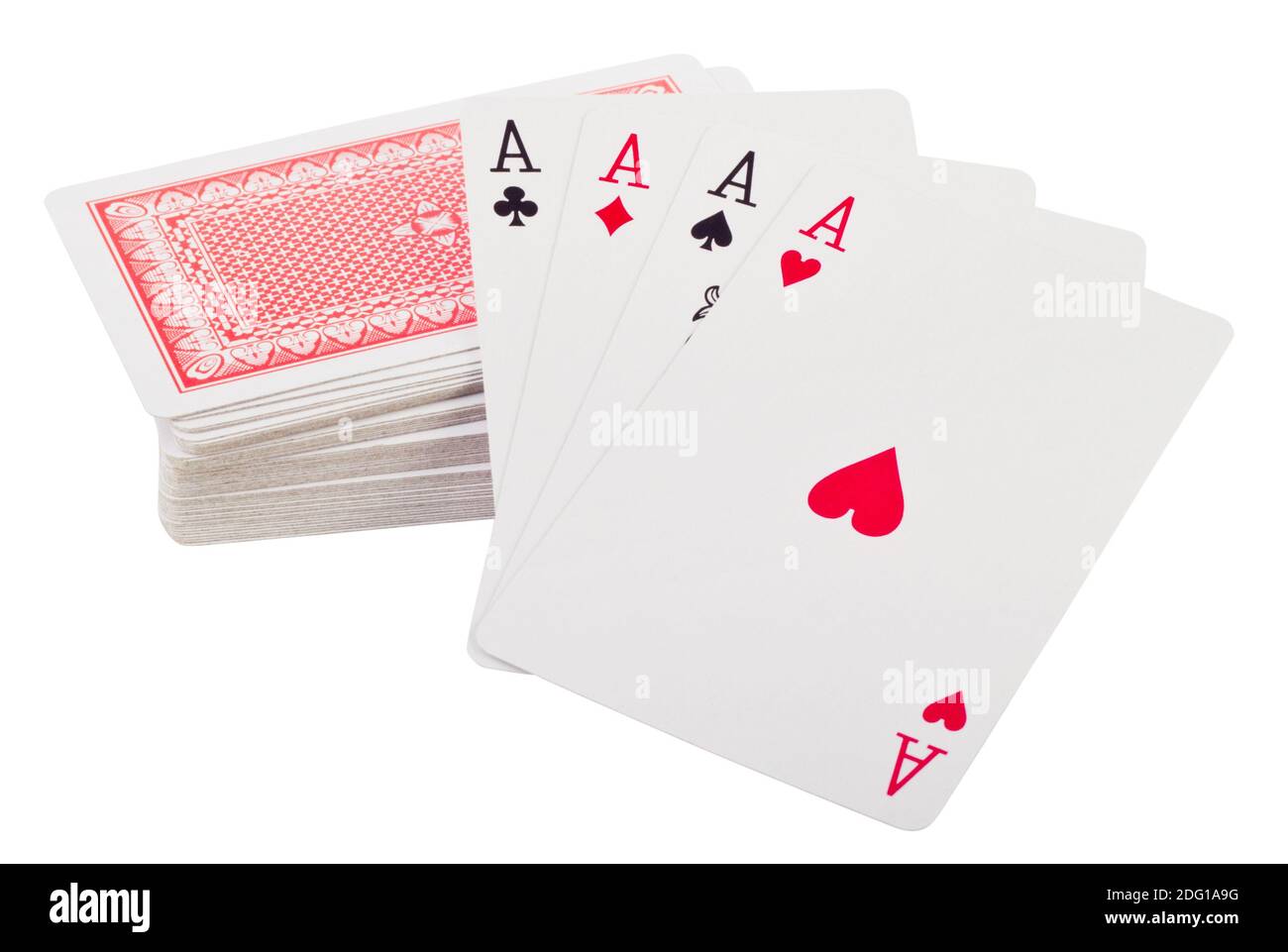 Playing cards insulated Stock Photo - Alamy