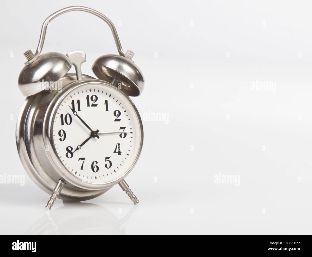 Metal alarm clock Stock Photo - Alamy
