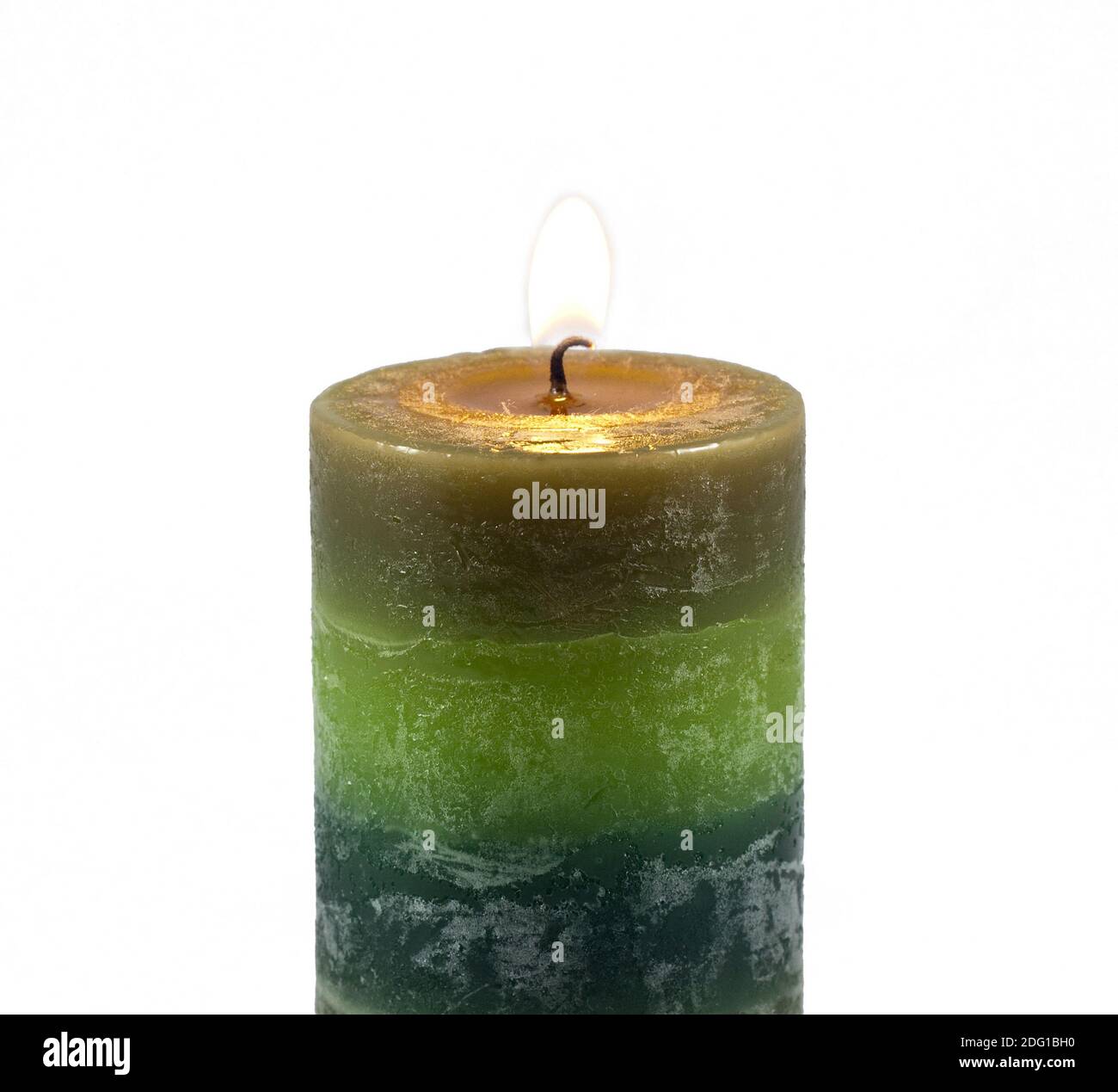 Burning candle is isolated Stock Photo - Alamy