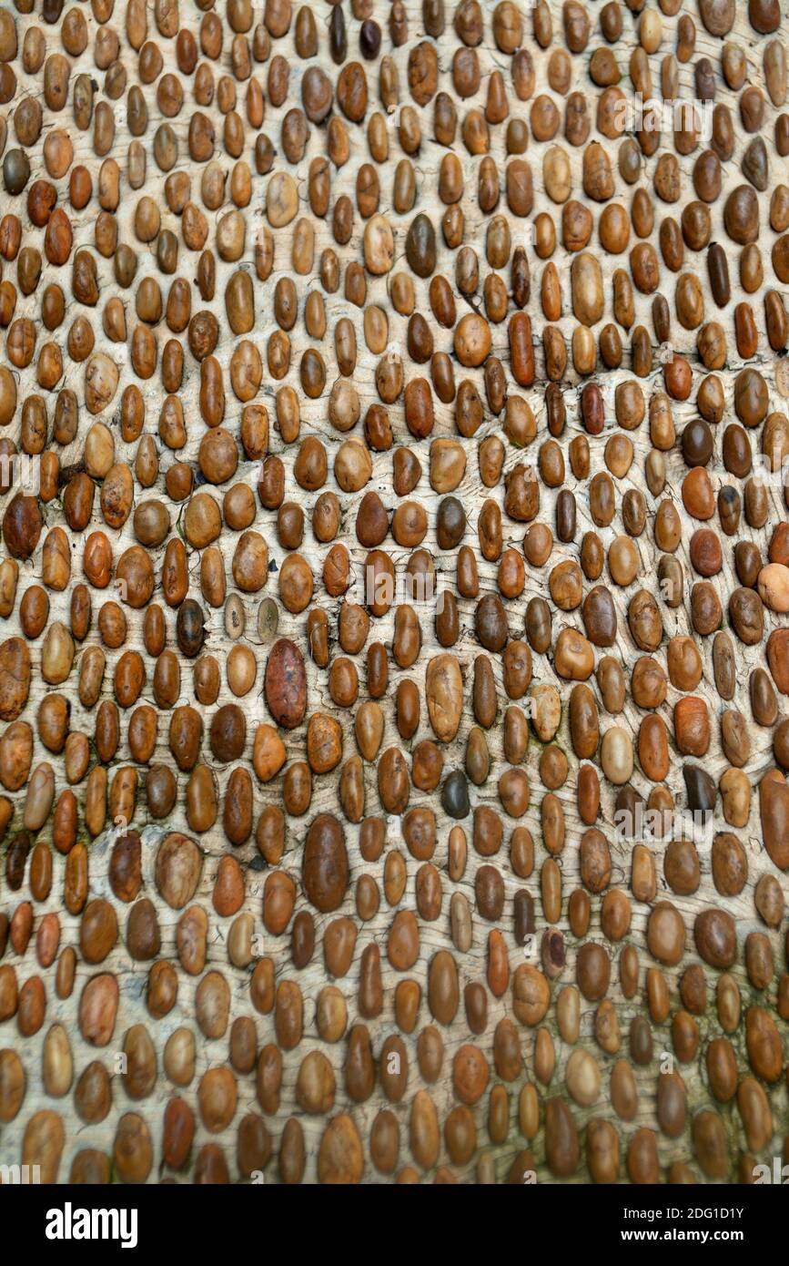 The pedestrian walkway is made from beautiful natural stone. Yellow ...