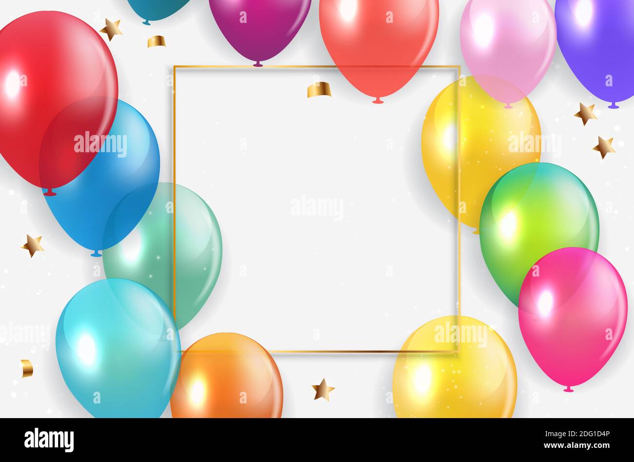 Holiday Background with Balloons. Illustration Stock Photo - Alamy
