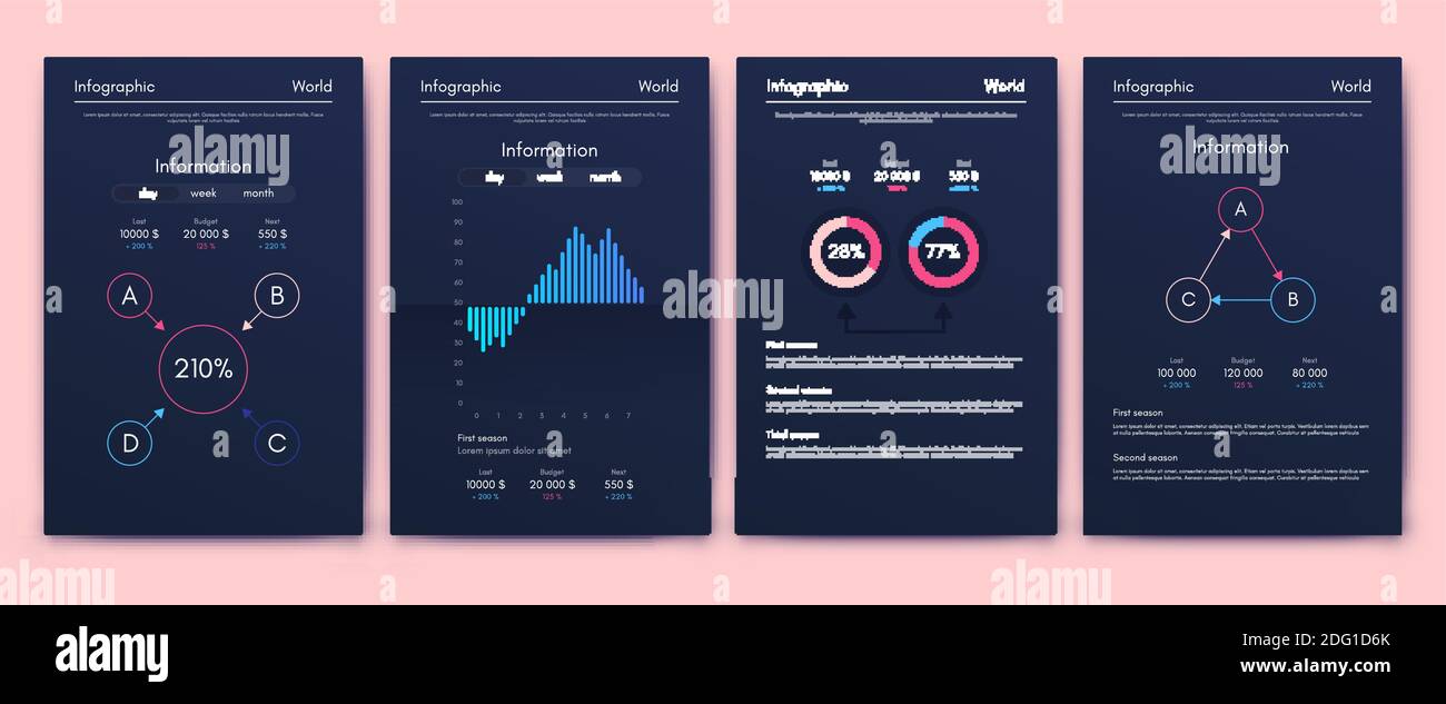 Modern infographic vector elements for business brochures. Use in ...