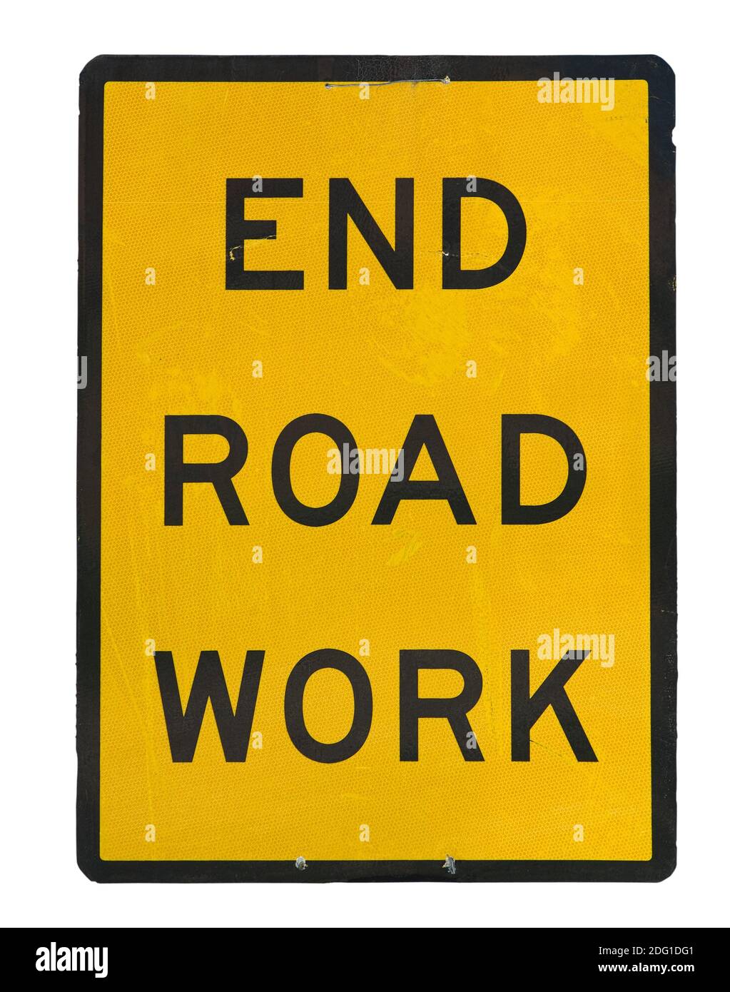 Roadwork warning sign Cut Out Stock Images & Pictures - Alamy