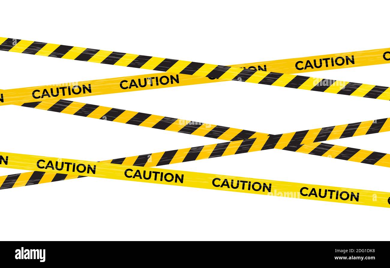 Caution Warning lines, Danger signs background Stock Photo - Alamy