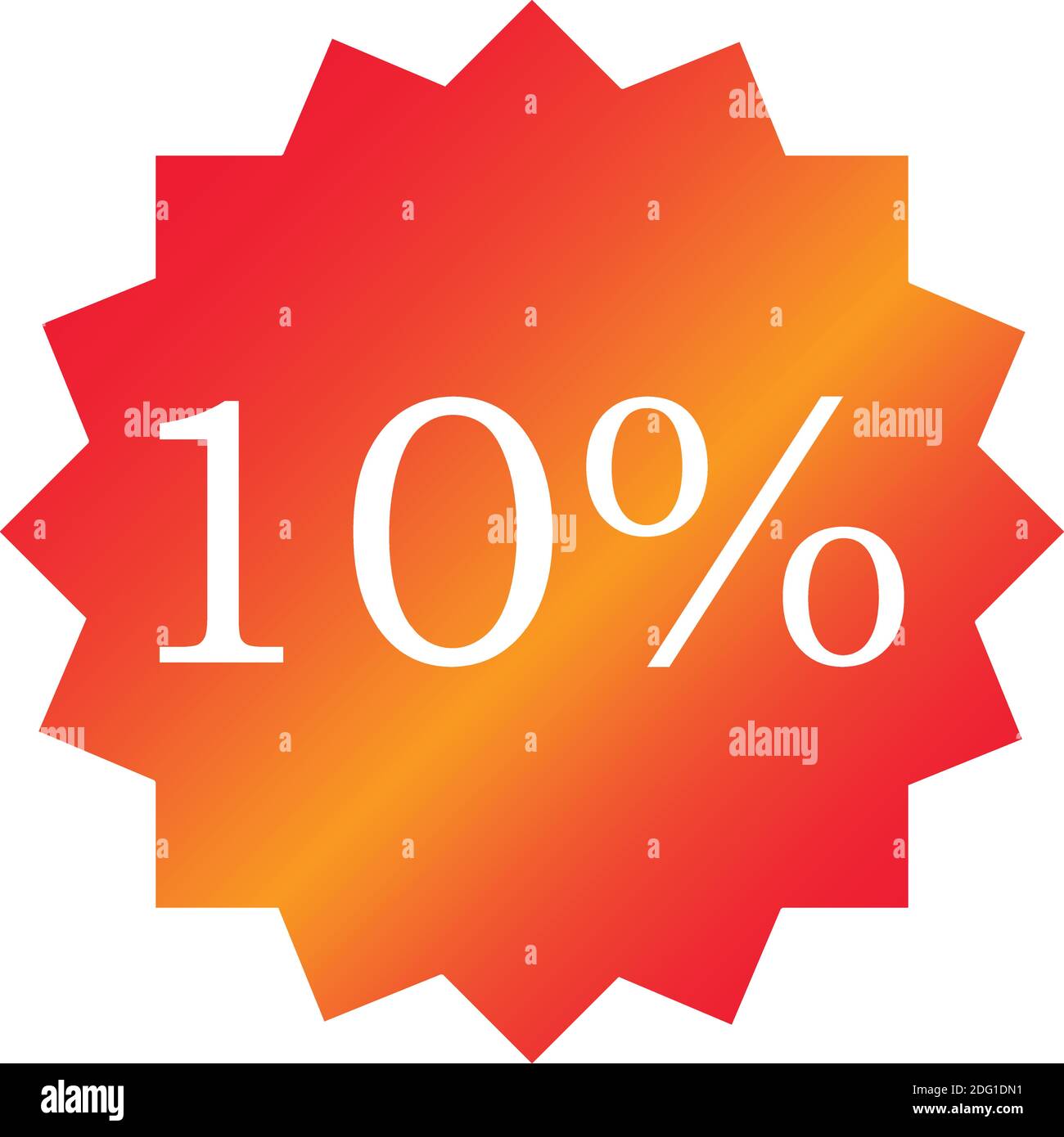 Sale tag vector badge template, 10 off label symbol, promotion flat ...