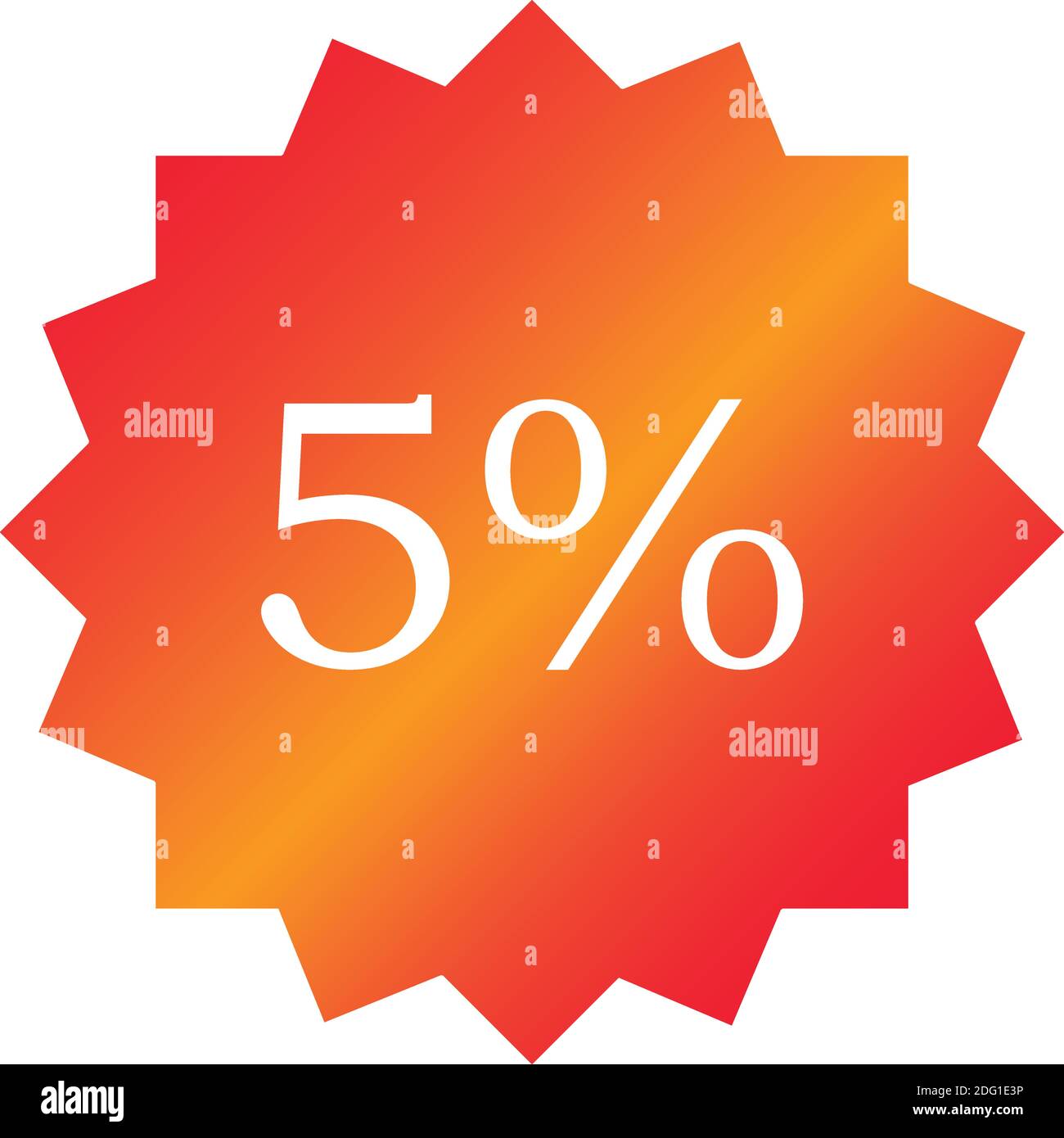 5% off red discount Stock Vector Images - Alamy