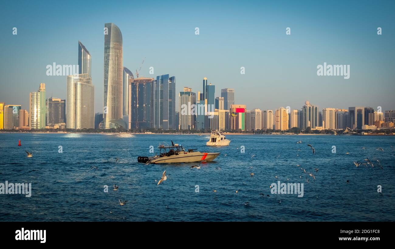 View of Abu Dhabi, United Arab Emirates, the capital city of UAE Stock ...