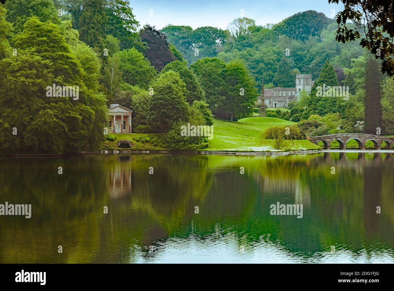 Stourhead Gardens in the Spring Stock Photo - Alamy