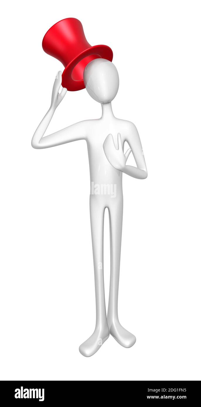 Man red hat on Cut Out Stock Images & Pictures - Alamy