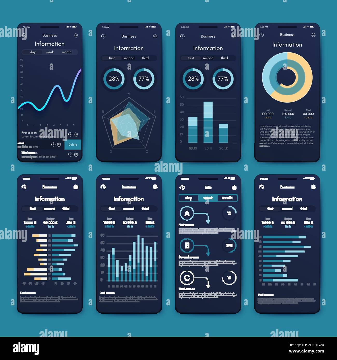Modern infographic vector elements for business brochures. Use in ...