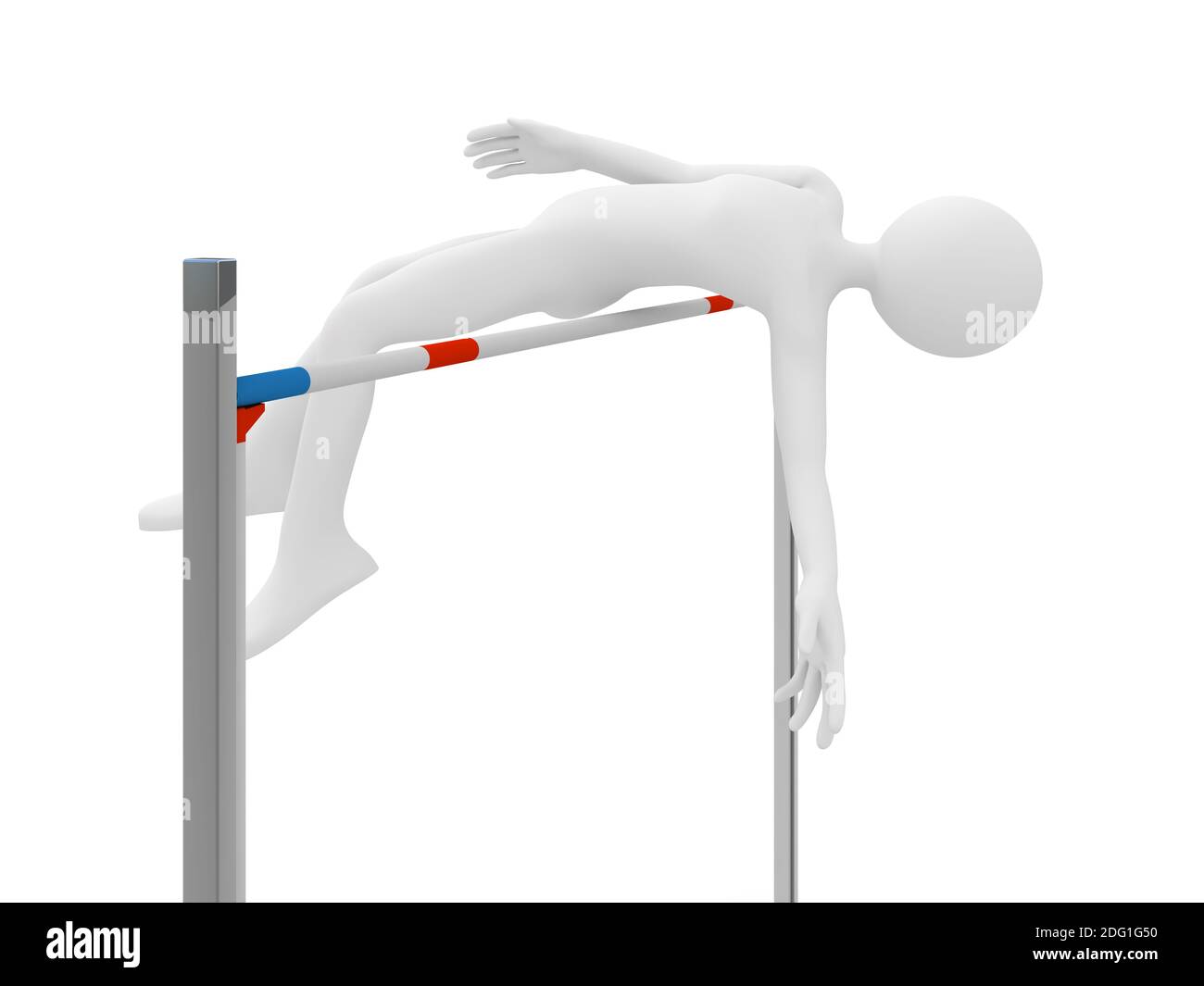 Athlete jump over barrier Stock Photo - Alamy