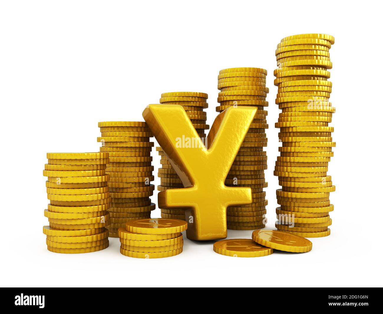 3d gold yen yuan Cut Out Stock Images & Pictures - Alamy