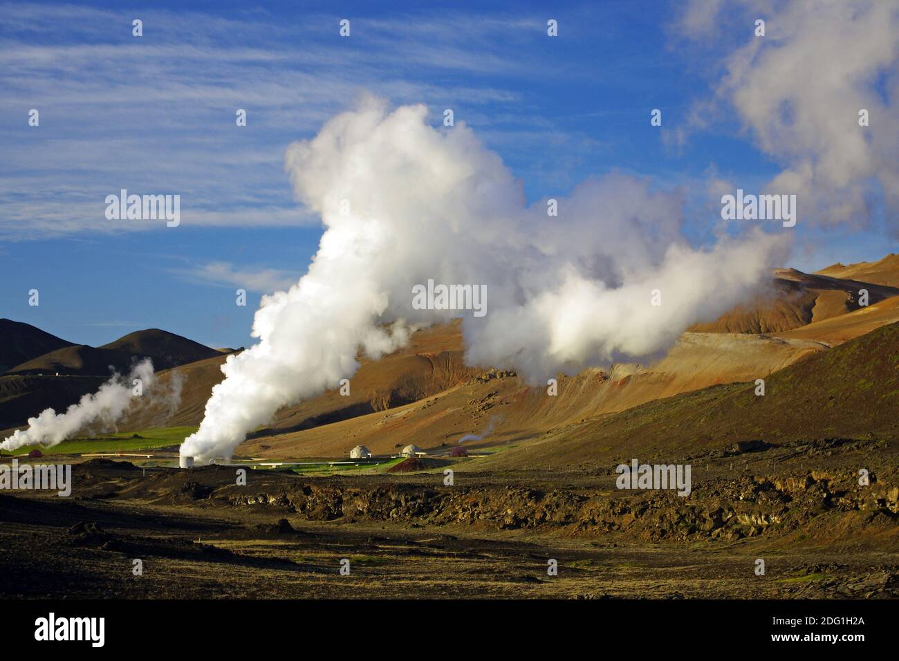 Geothermal Landscape at Island Stock Photo - Alamy