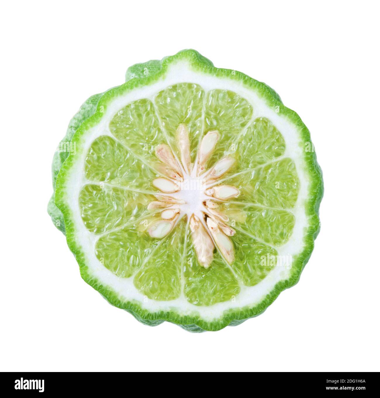 Slice of kaffir lime fruit hi-res stock photography and images - Alamy
