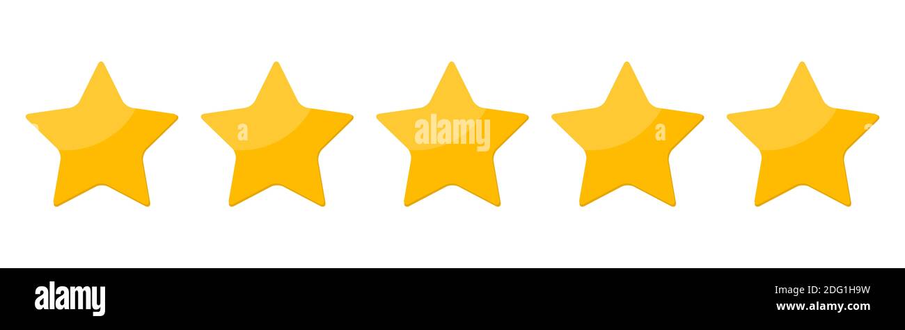 Five 5 Star rank sign Illustration Stock Photo - Alamy