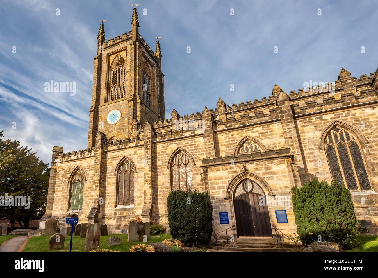 East Grinstead, December 2nd 2020: St Swithun's Church near the High ...