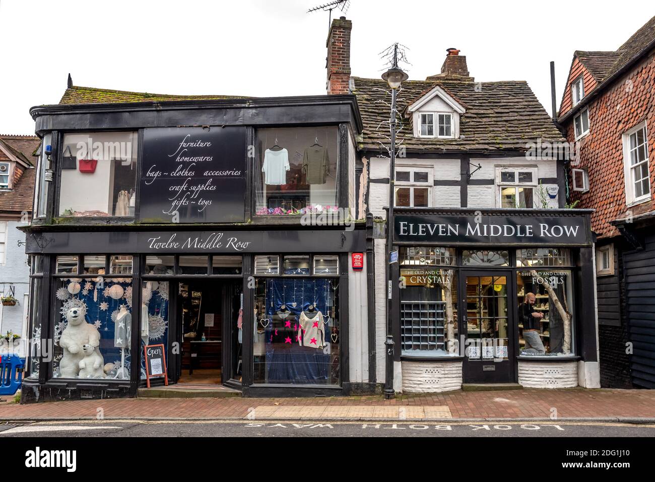 East Grinstead, December 2nd 2020: Middle Row on the High Street Stock ...