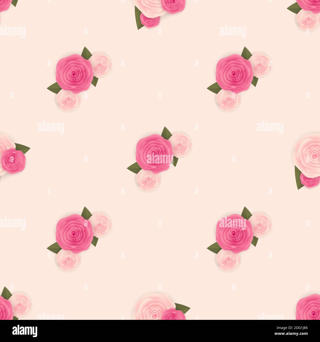 Seamless Pattern Background with Flowers. Illustration Stock Photo - Alamy