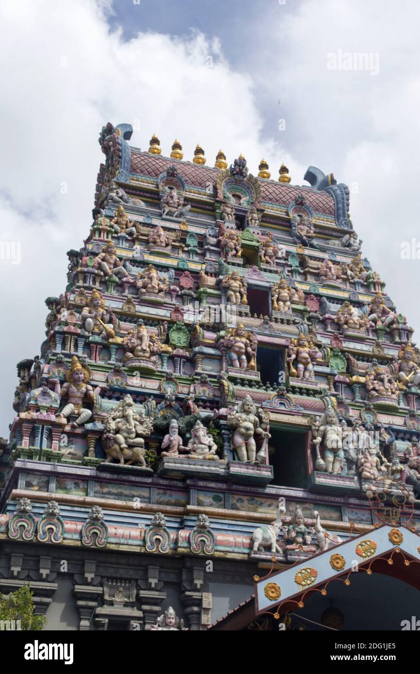 Victoria, Seychelles - April 29, 2019: hindu temple in Victoria ...
