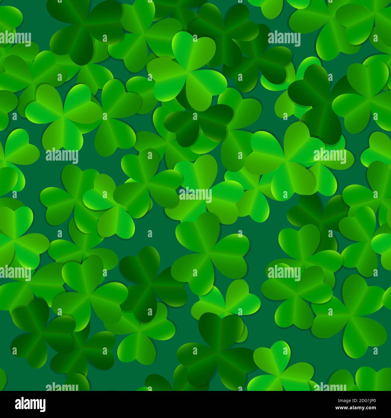 Clover Leaves Seamless Pattern Background Illustration Stock Photo - Alamy