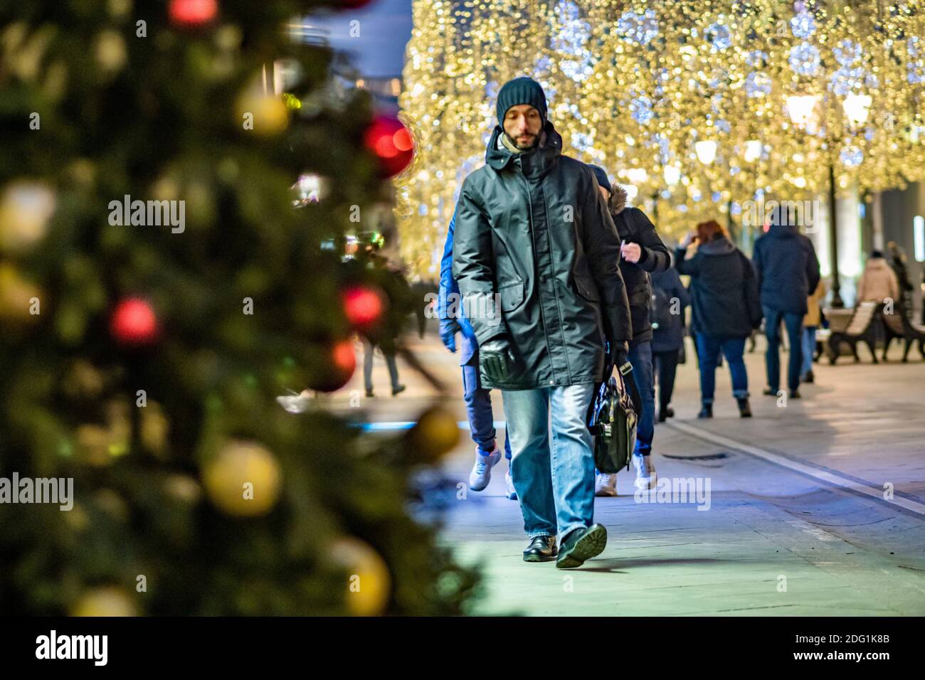 Russia, Moscow. People walk in a street Stock Photo - Alamy