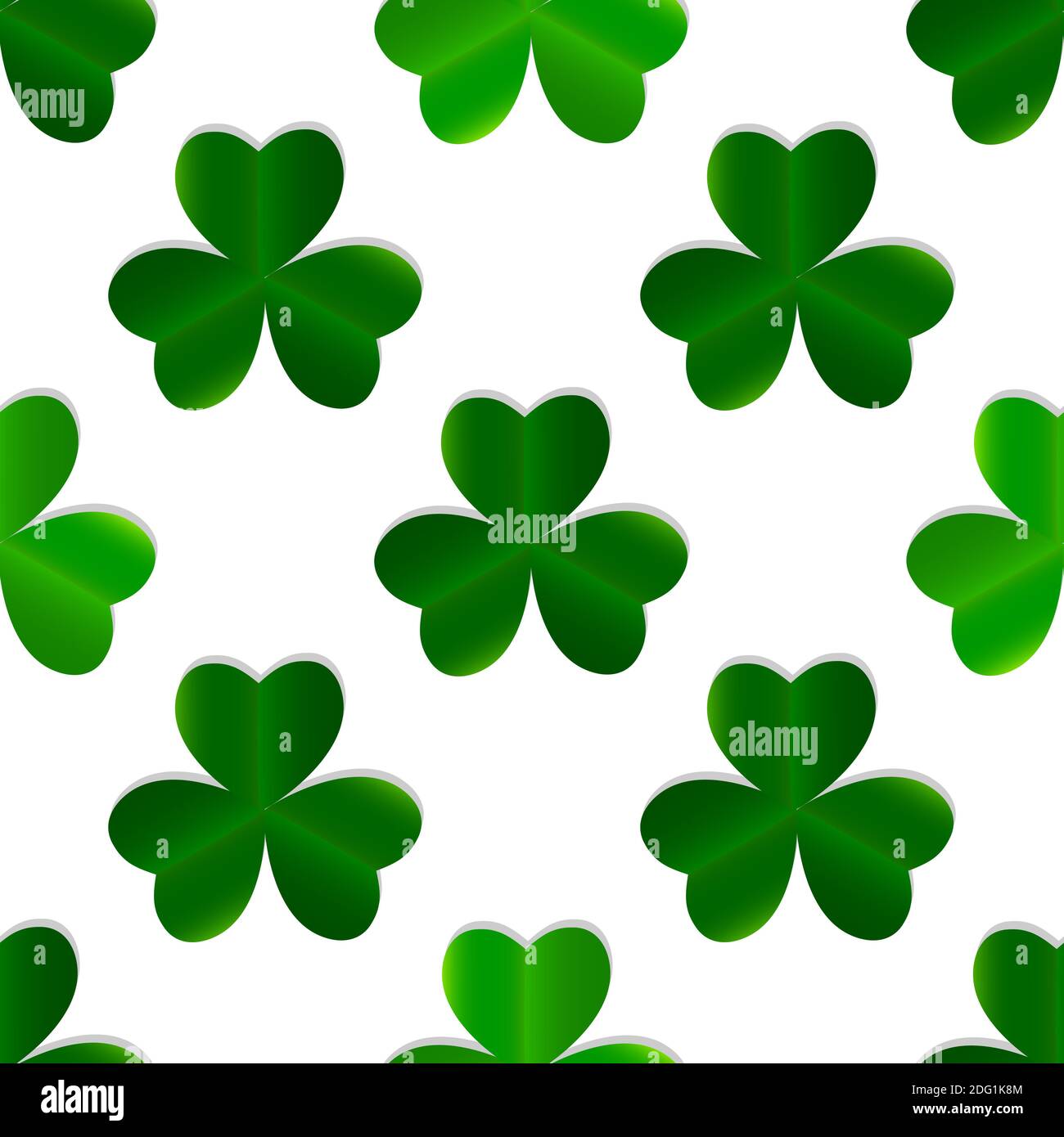 Clover Leaves Seamless Pattern Background Illustration Stock Photo - Alamy