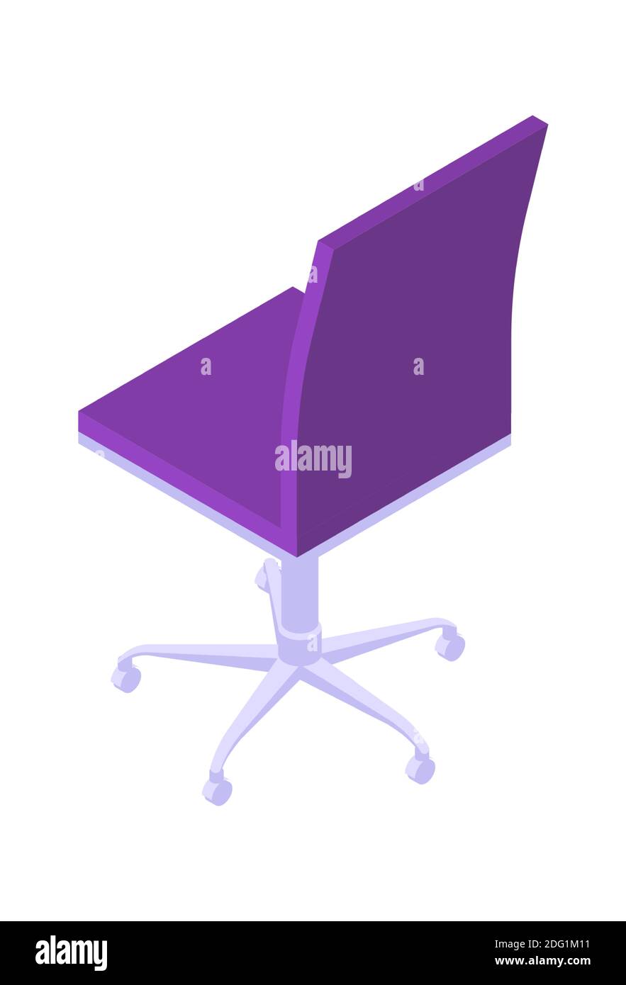 Office swivel chair isometric icon, cartoon vector illustration Stock ...