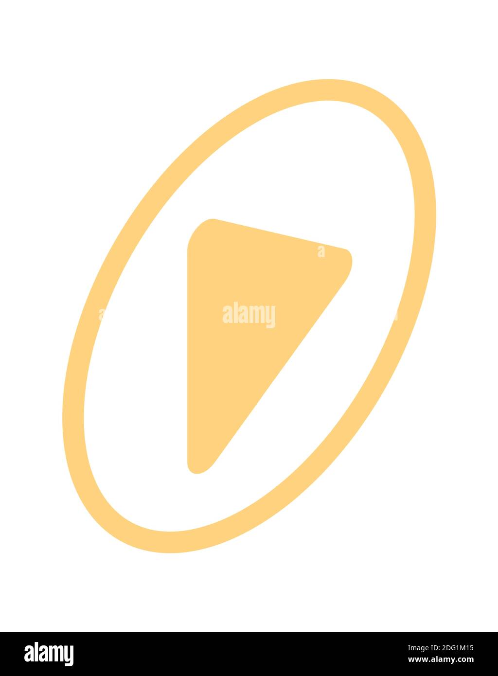 Isometric video icon, splash screen with arrow to start webinar Stock ...