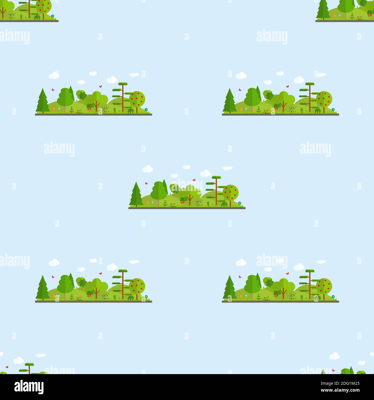 World environment seamless pattern background. Illustration Stock Photo ...