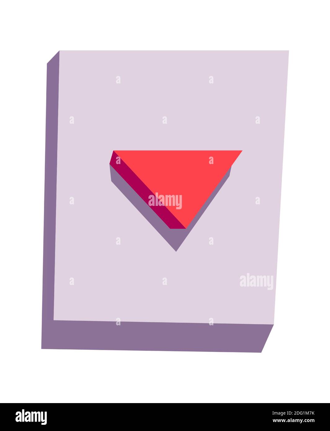 Arrow button press cartoon vector isolated illustration Stock Vector ...