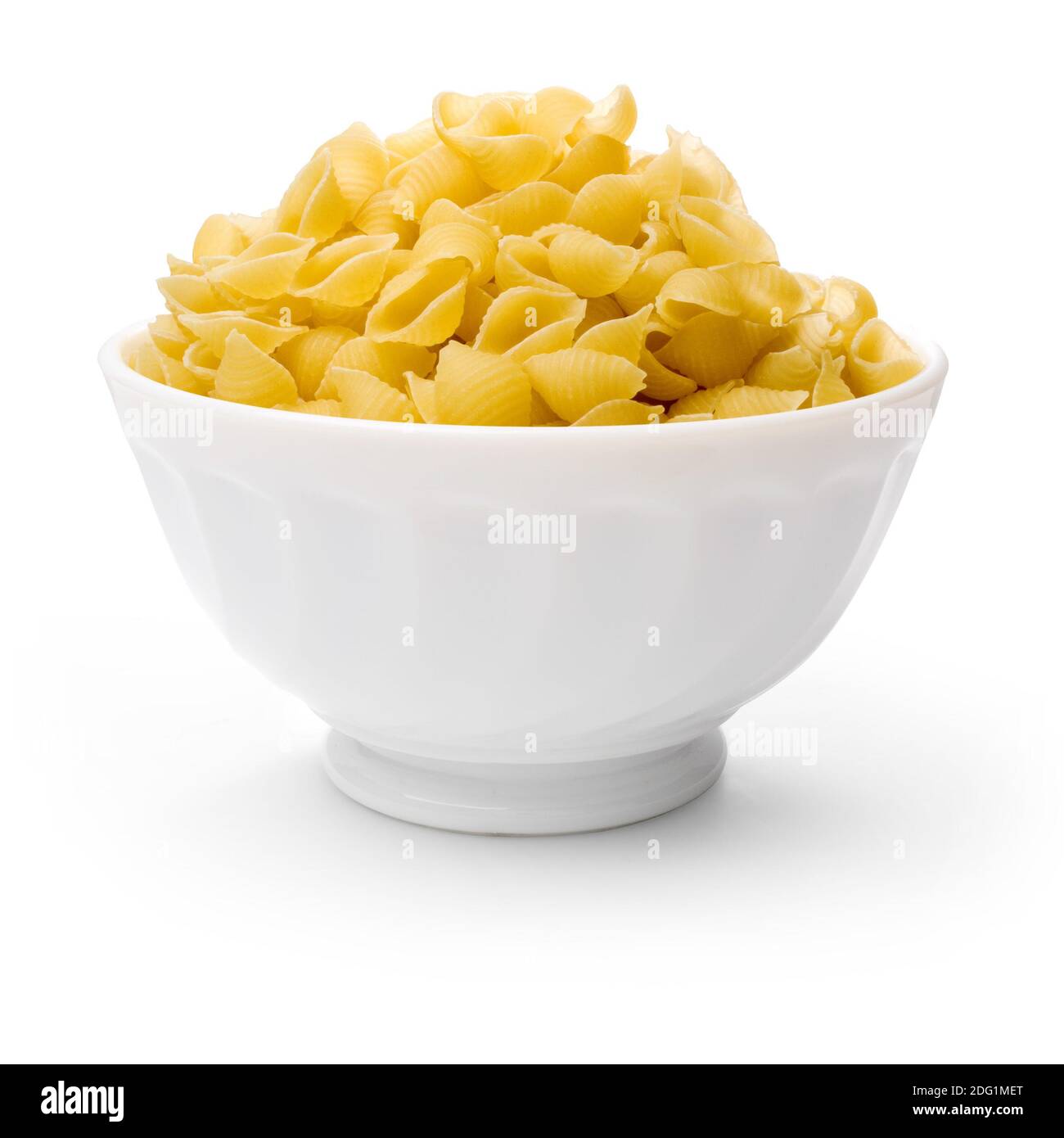 Pasta in bowl isolated on white background Stock Photo - Alamy