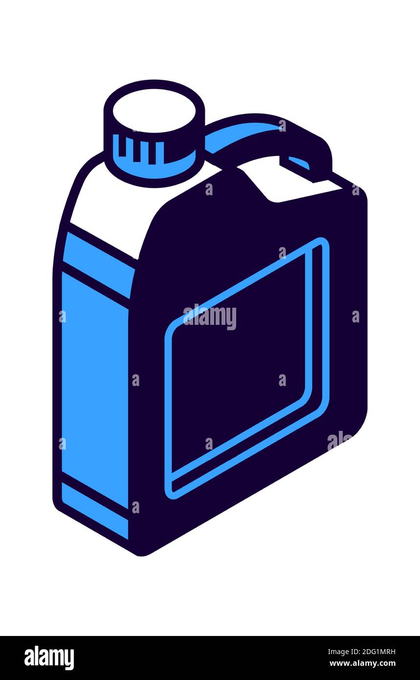 Gasoline canister isometric icon, liquid storage container vector ...