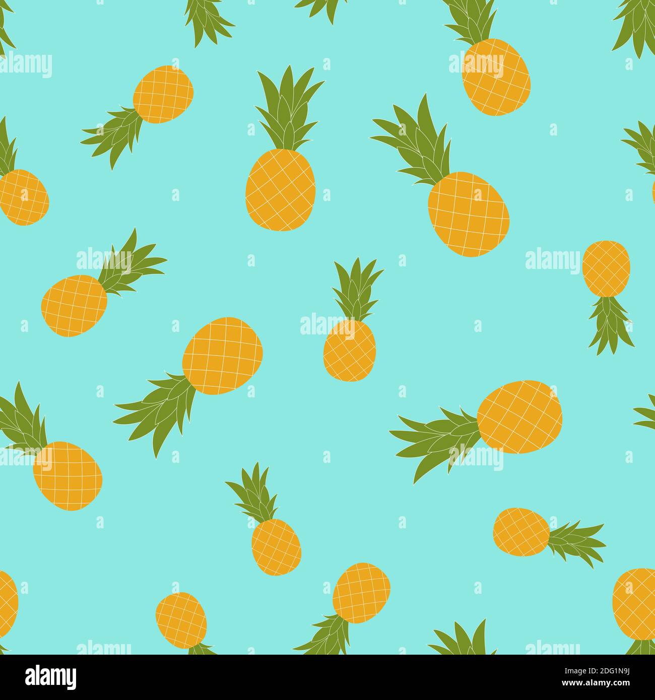 Paneapple Seamless Pattern Background. Illustration Stock Photo - Alamy