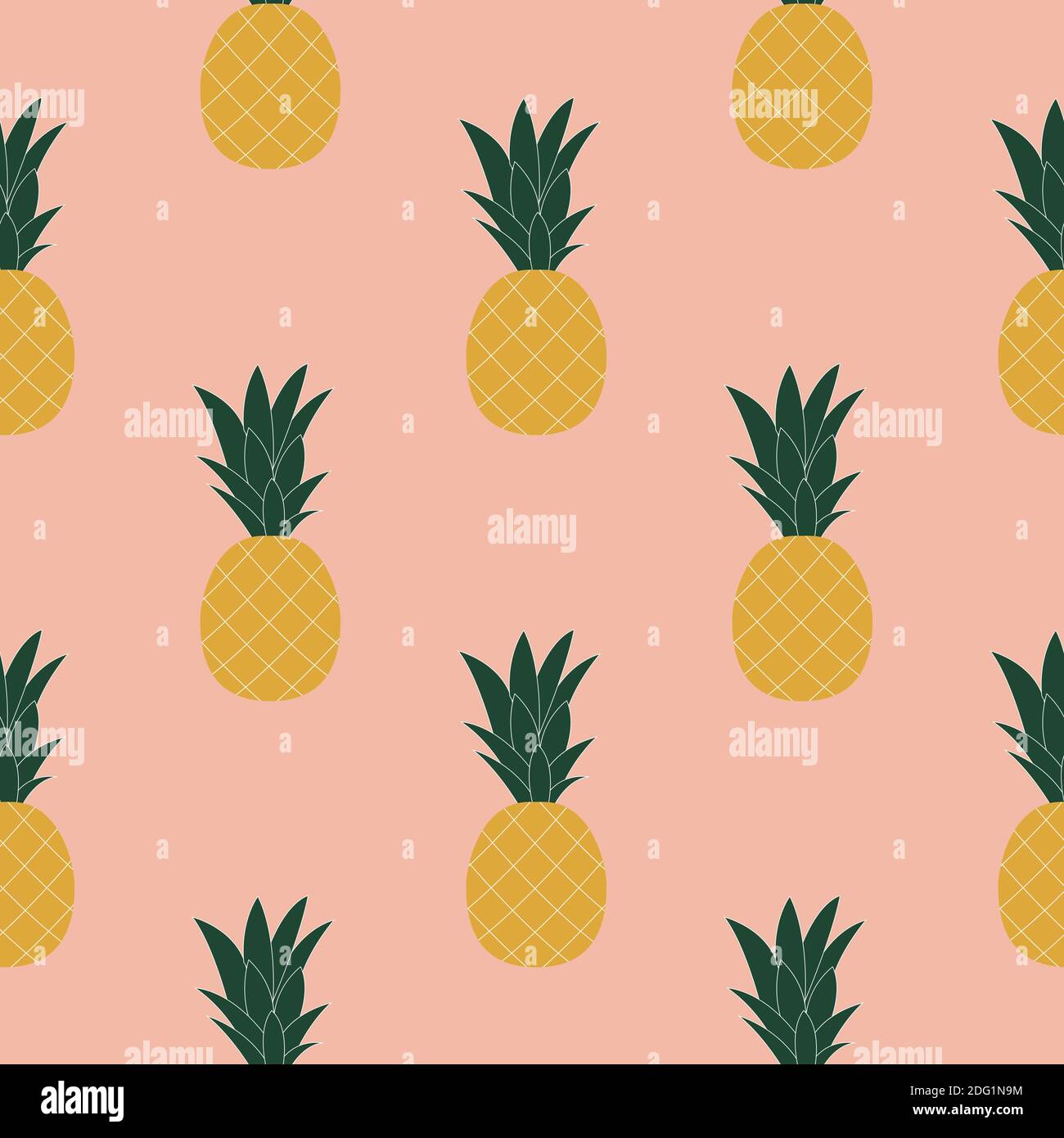 Paneapple Seamless Pattern Background. Illustration Stock Photo - Alamy