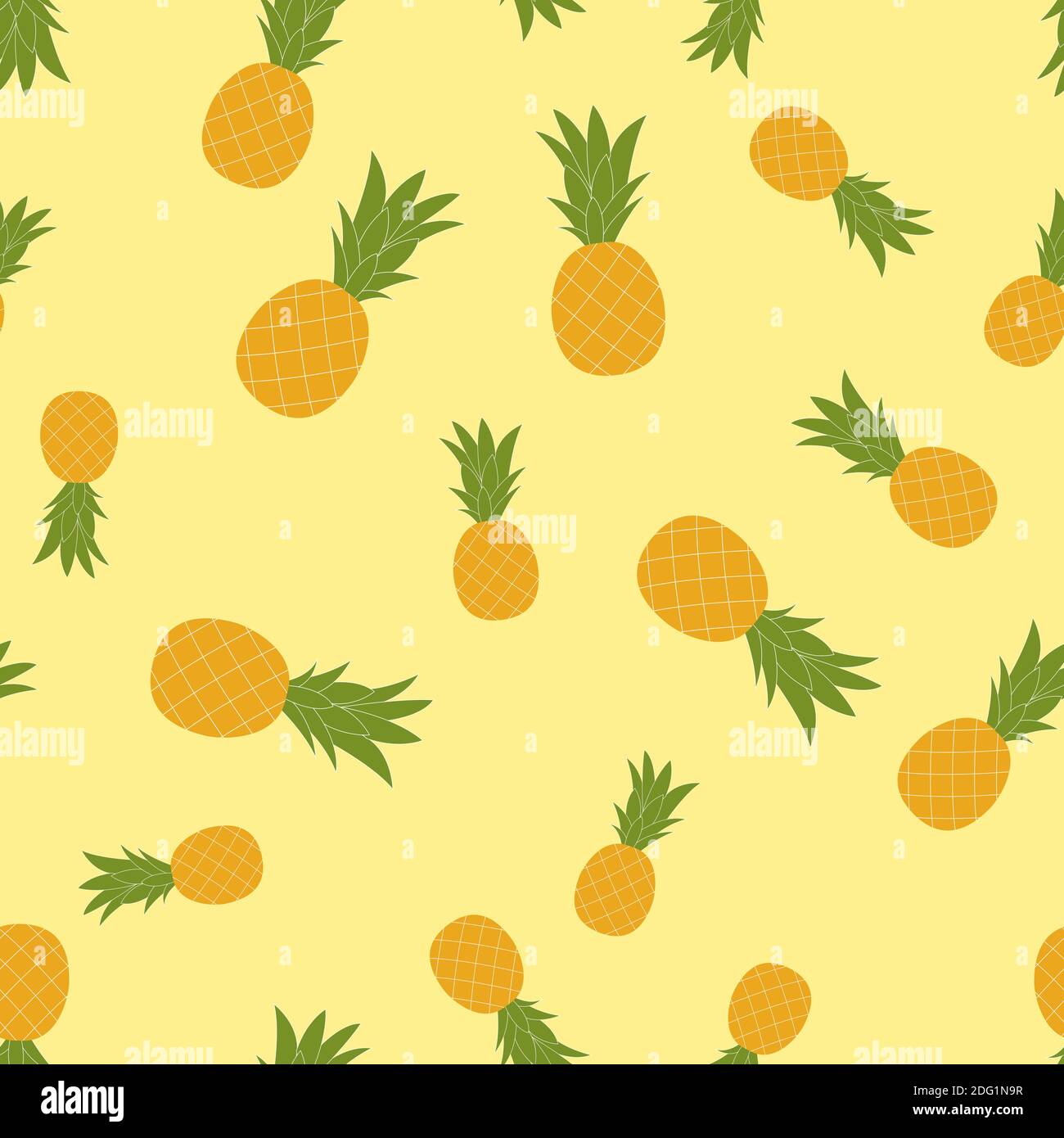 Paneapple Seamless Pattern Background. Illustration Stock Photo - Alamy